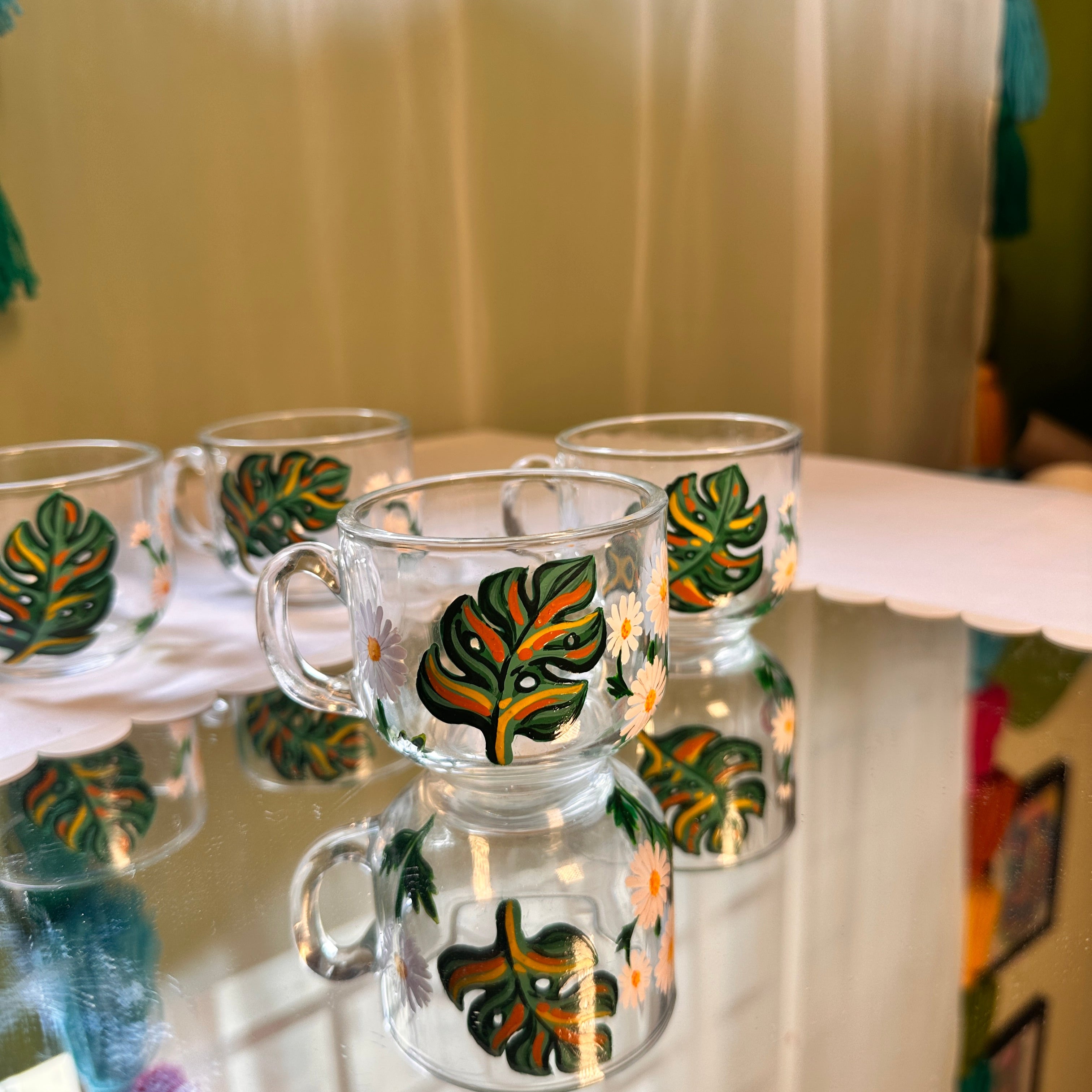 Leafy Escape - Tea cup – The Yellow Brush Studio