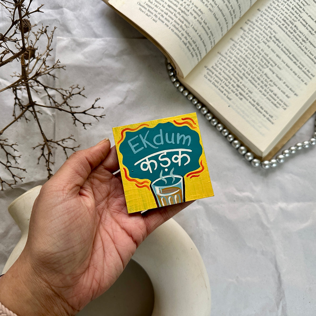Ekdum kadak - Fridge magnet – The Yellow Brush Studio